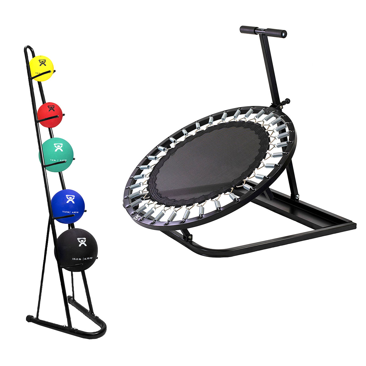 CanDo Circular Ball Rebounder Metal Rack 5-Piece Set (1 ea: 2 4 7 11 15 ...