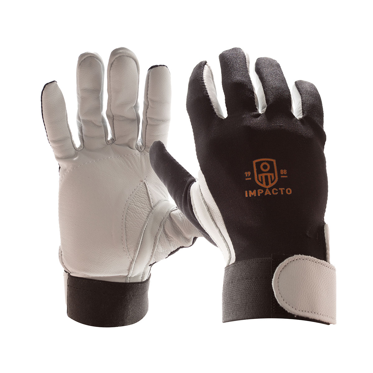 Impacto Anti-Impact Glove Nylon Lycra with Pearl Leather Full Finger ...